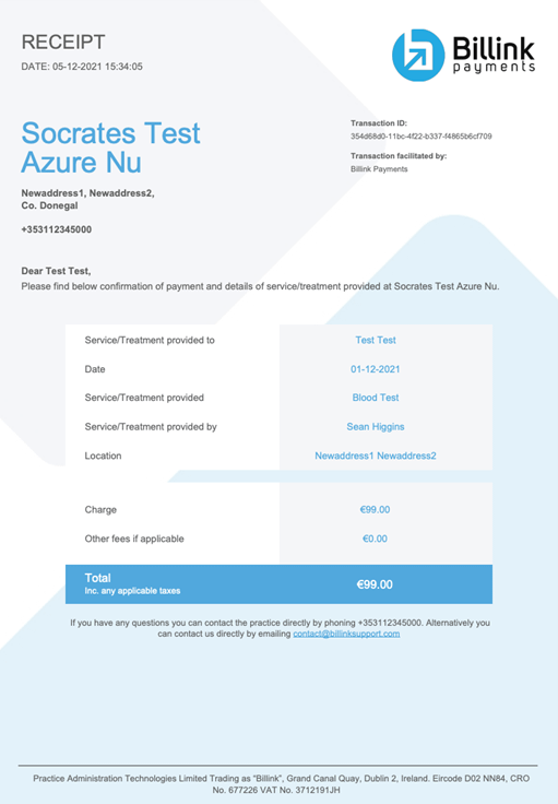 Downloadable receipts & new layout | Billink
