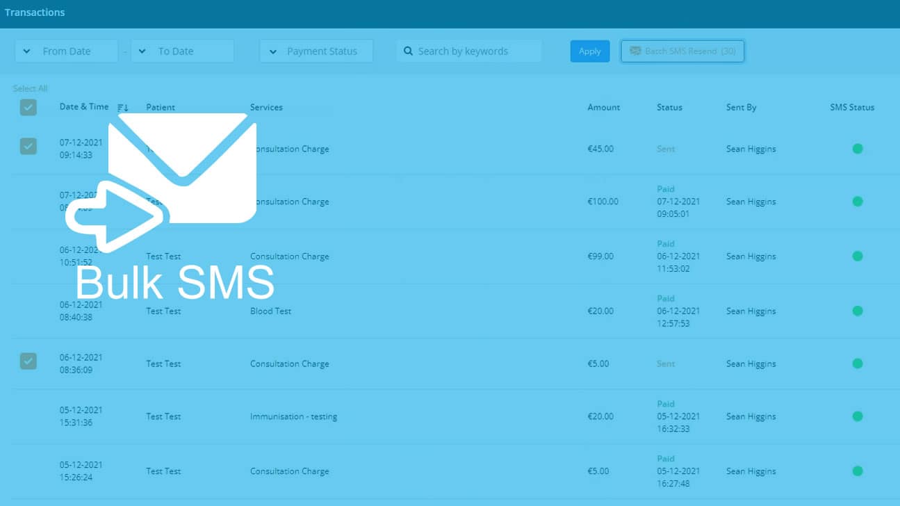 Bulk SMS Resends are now live! | Billink- Practice Administration Technologies Limited