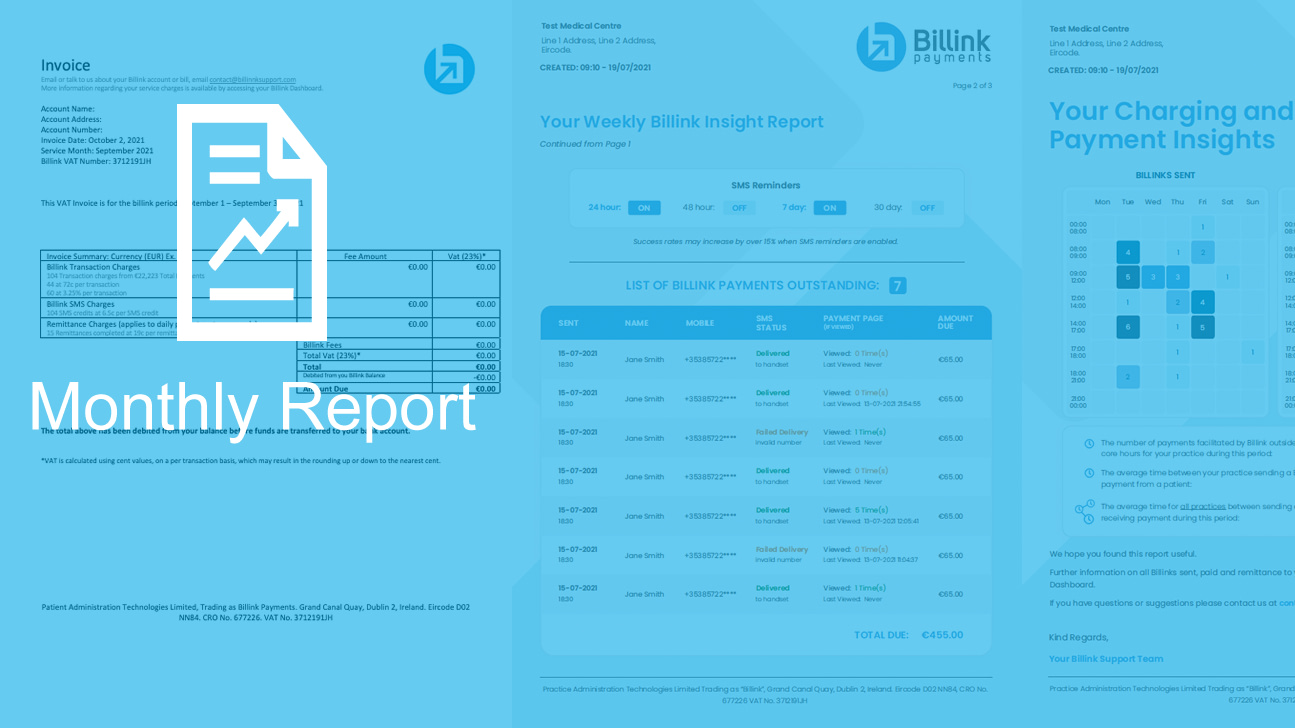New Monthly Invoice Statement/Report | Billink- Practice Administration ...