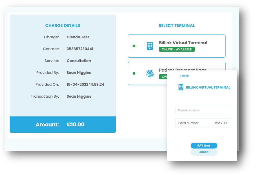 Converting an SMS to a Virtual Terminal Transaction | Billink- Practice ...