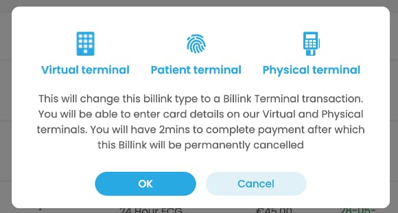 Converting Billink SMS to Terminal Payment | Billink- Practice ...